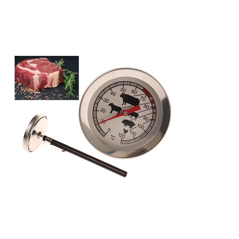 Teploměr do grilu a udírny 120°C - Bestbonus.cz